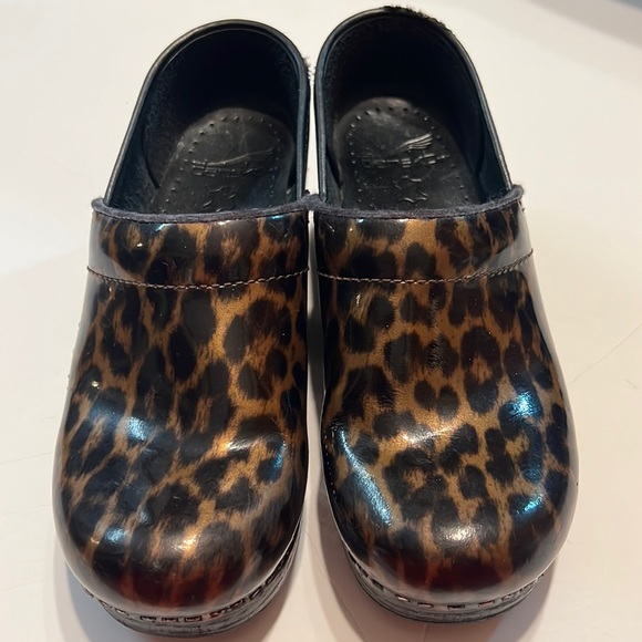 Dansko | Shoes | Dansko Professional Leopard Print Slip Ins Slip ...